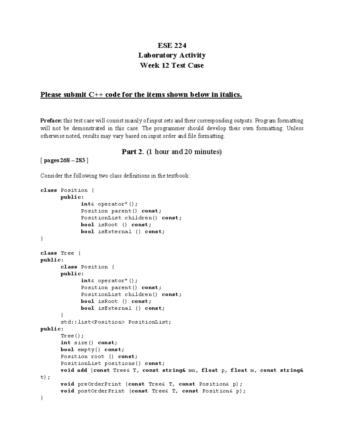 ESE 224 Lab Week12 Test Case - ESE 224 Laboratory Activity Week 12 Test ...