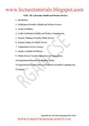 Module-5 - Introduction to Cyber Security module-5 notes - Chapter 5 ...