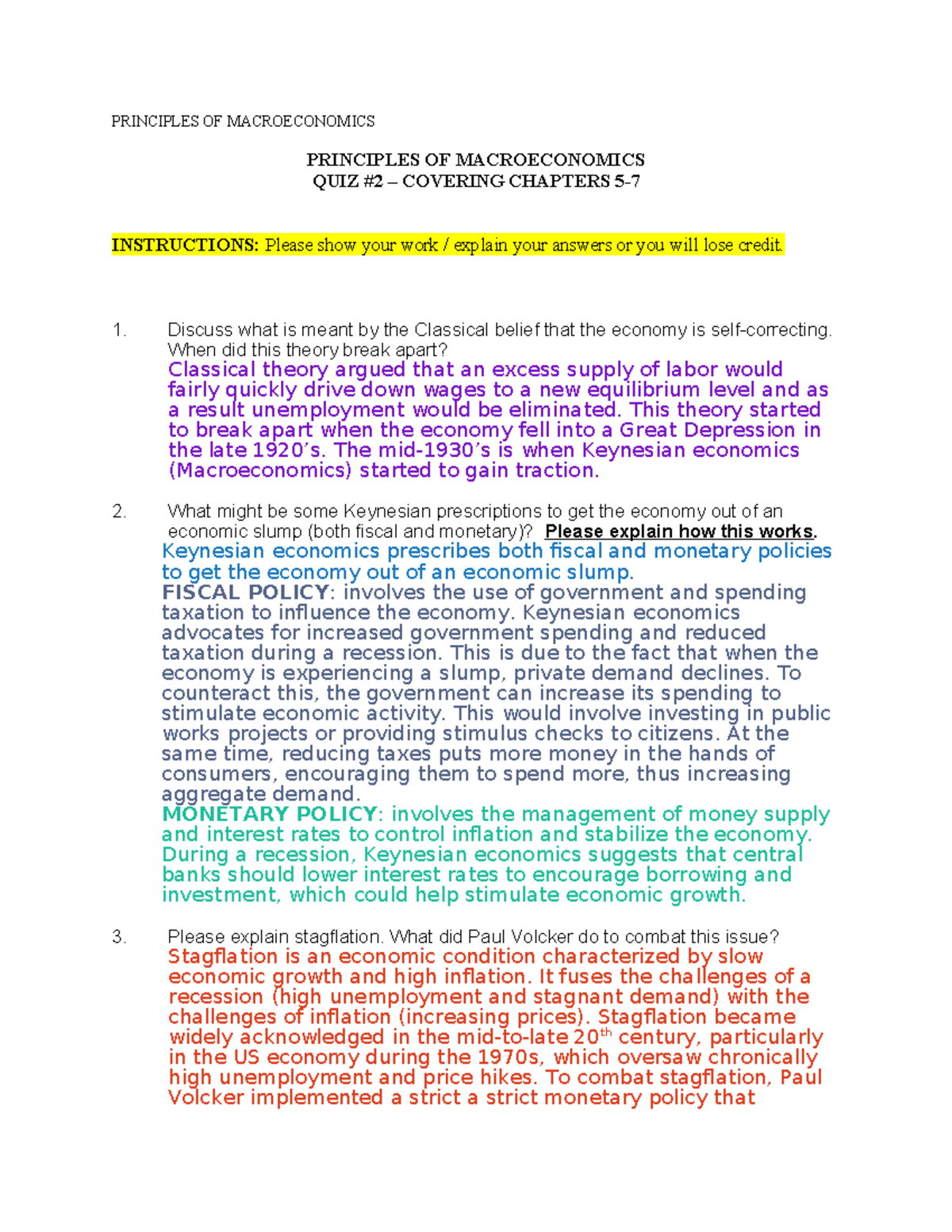 Chapter 5-7 Macroeconomics - PRINCIPLES OF MACROECONOMICS PRINCIPLES OF ...