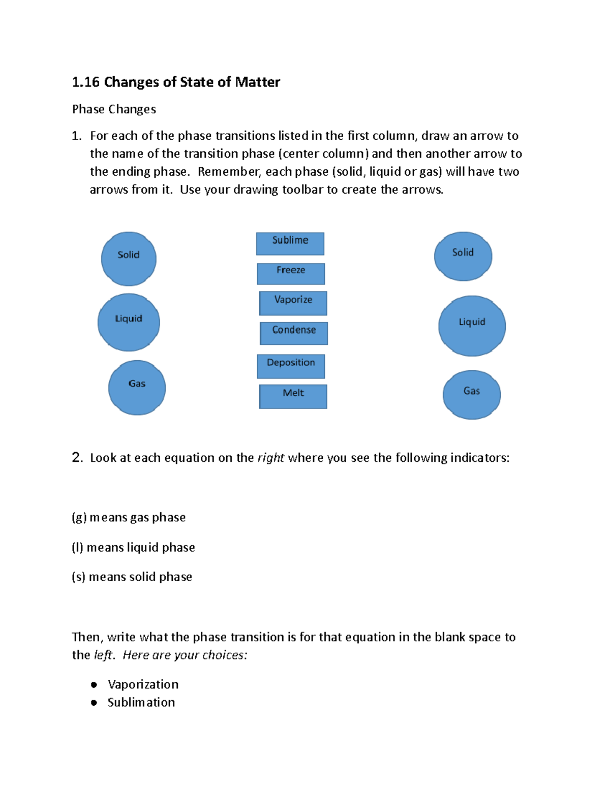 Copy of 1.16 Changes in States of Matter - 1 Changes of State of Matter ...