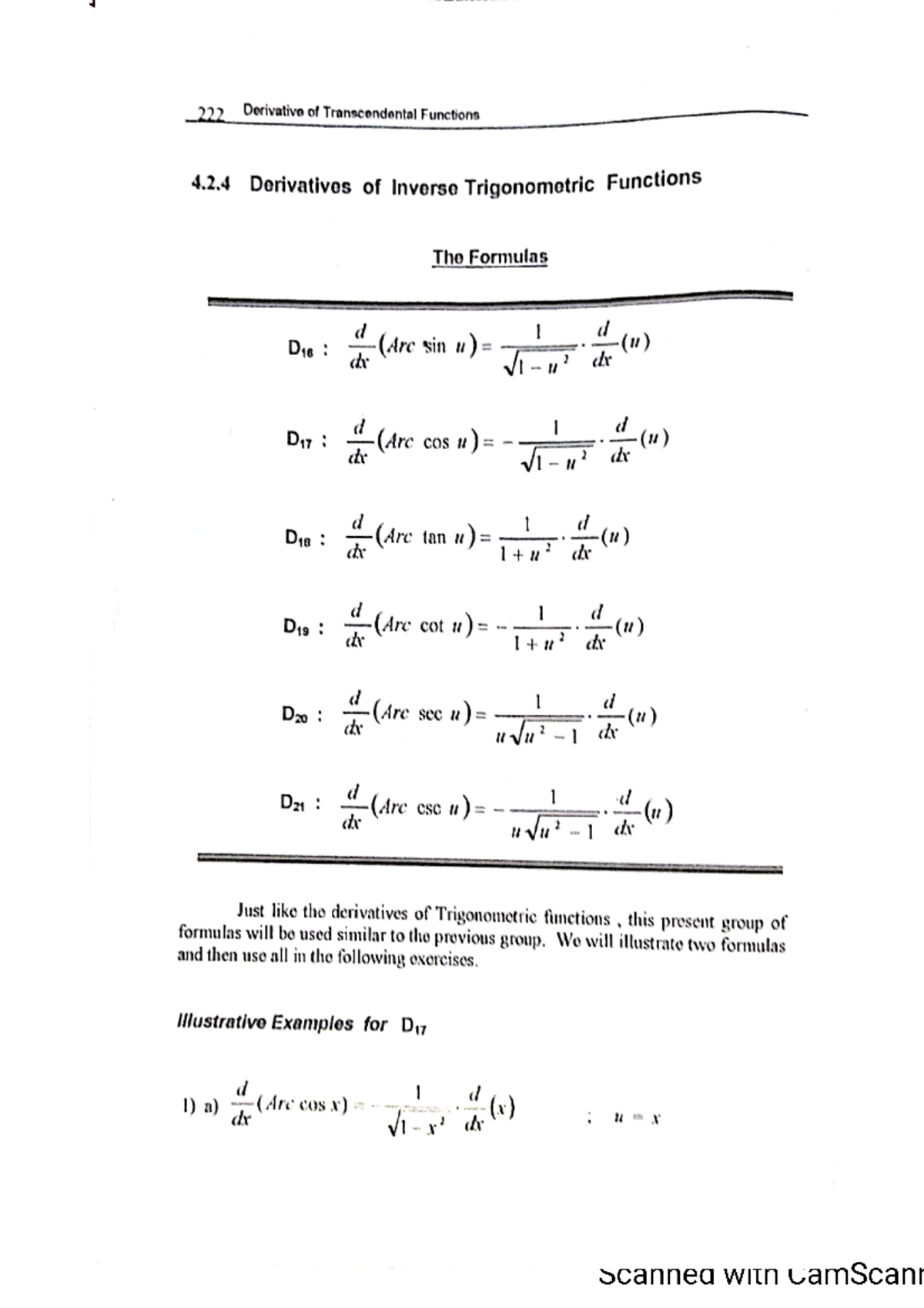 Differentiation of inverse trigo functions 1 - 23) Dorivative of ...