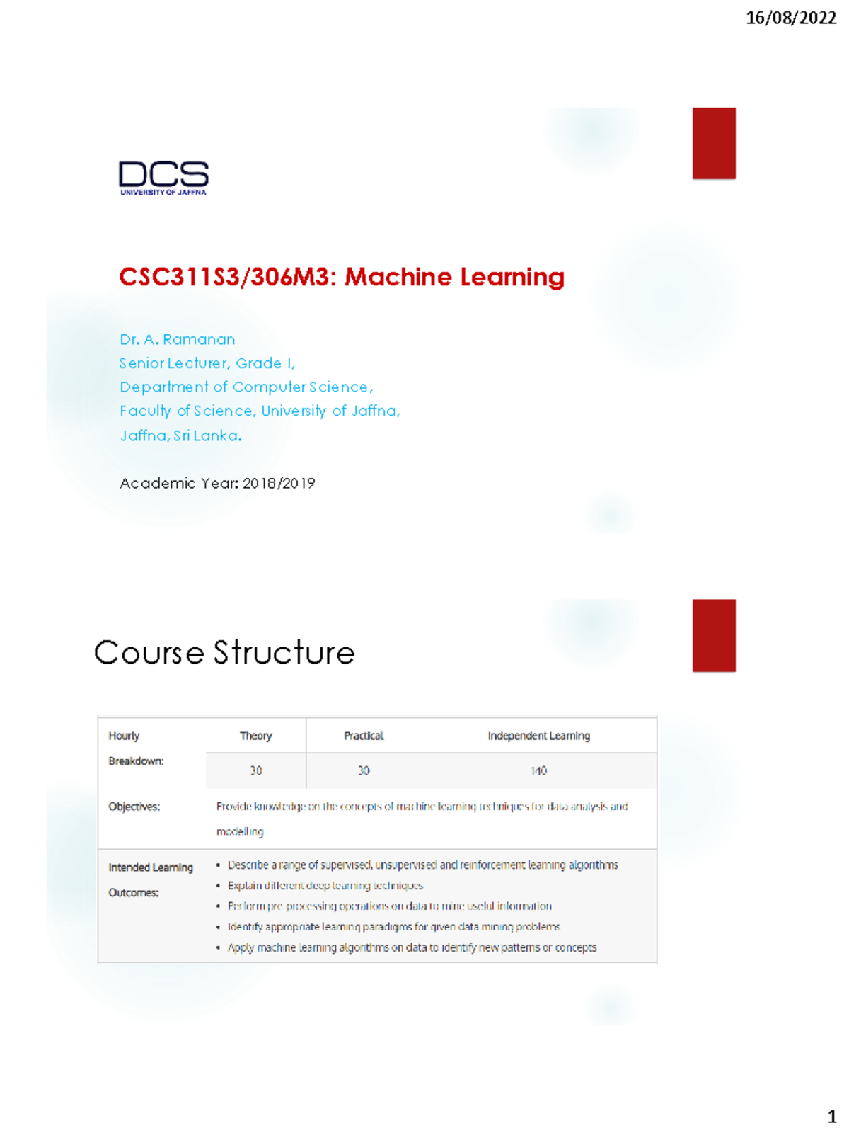 01 Introduction - Machine Learning Notes - CSC311S3/306M3: Machine ...