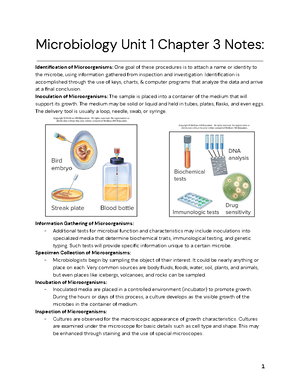 Microbiology Unit 1 Notes- Cadence Bredin - Microbiology Unit 1 Notes ...