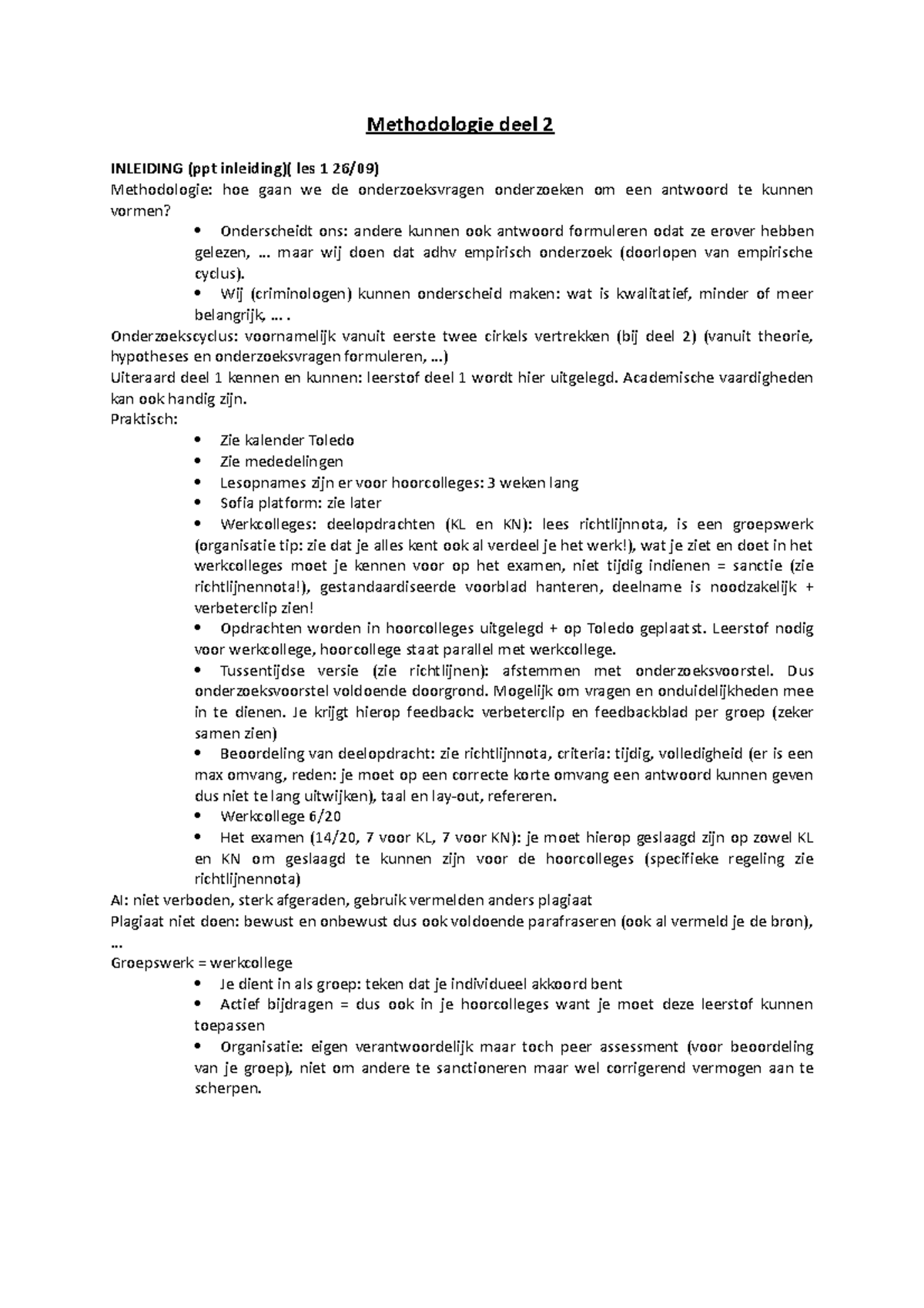 Methodologie deel 2 algemene inleiding - Methodologie deel 2 INLEIDING ...