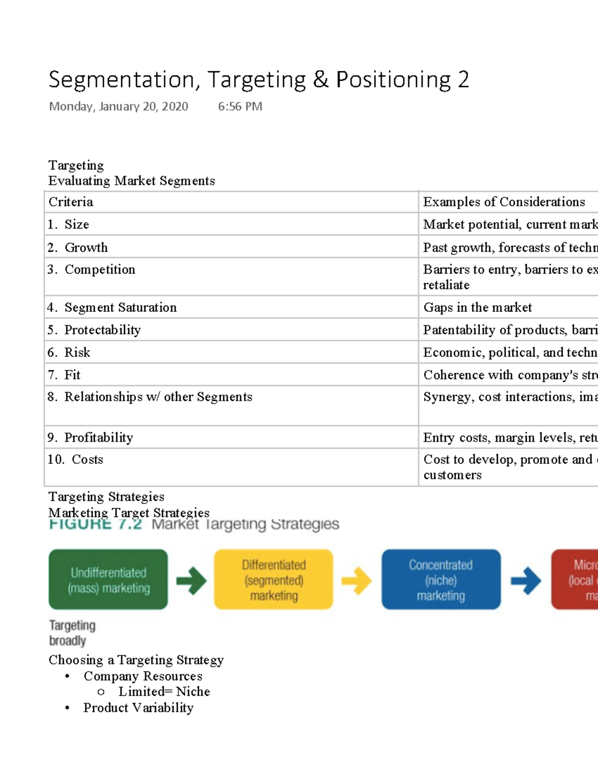 Segmentation, Targeting & Positioning 2 - Warning: TT: undefined function: 32 Targeting ...