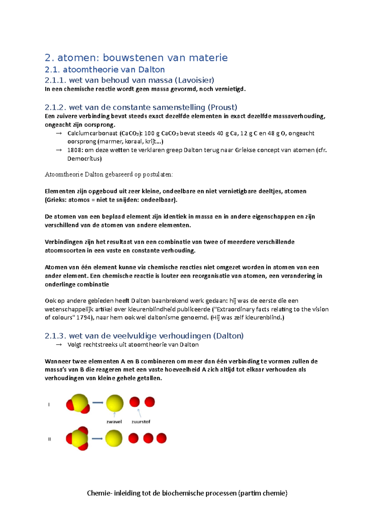 hoofdstuk 2: bouwstenen van materie - 2. atomen: bouwstenen van materie ...
