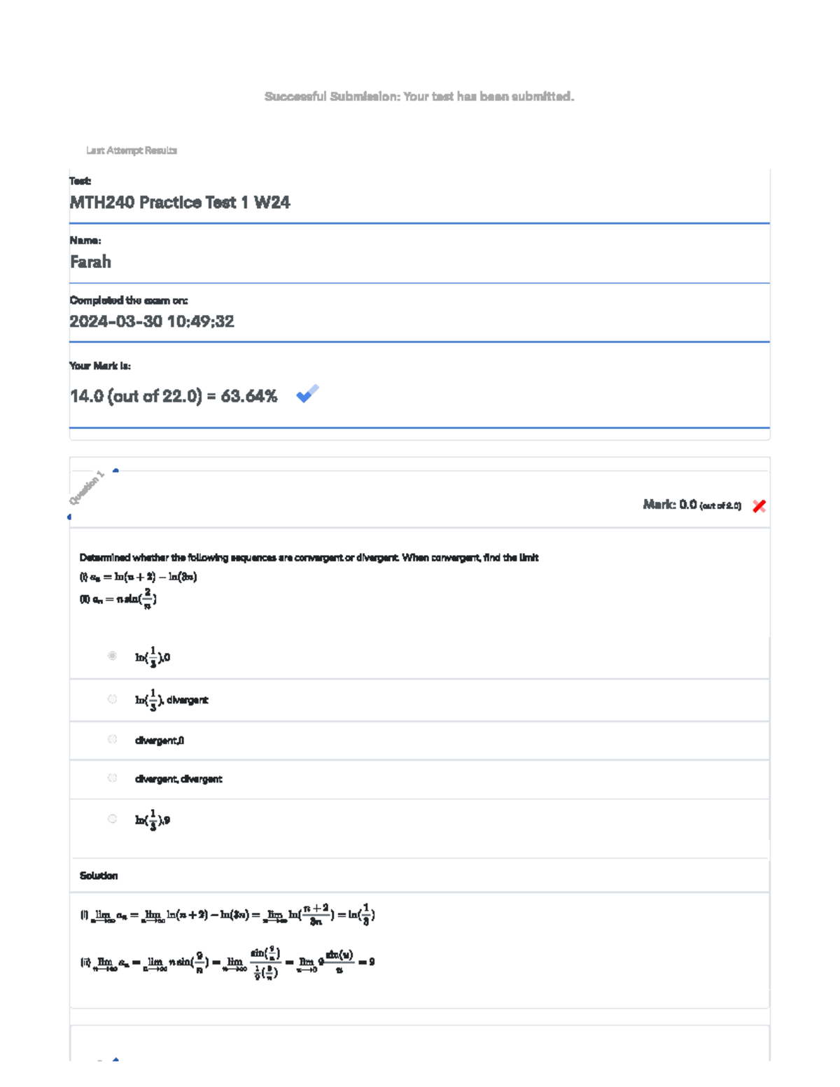 Practice test explained - MTH 140 - Studocu