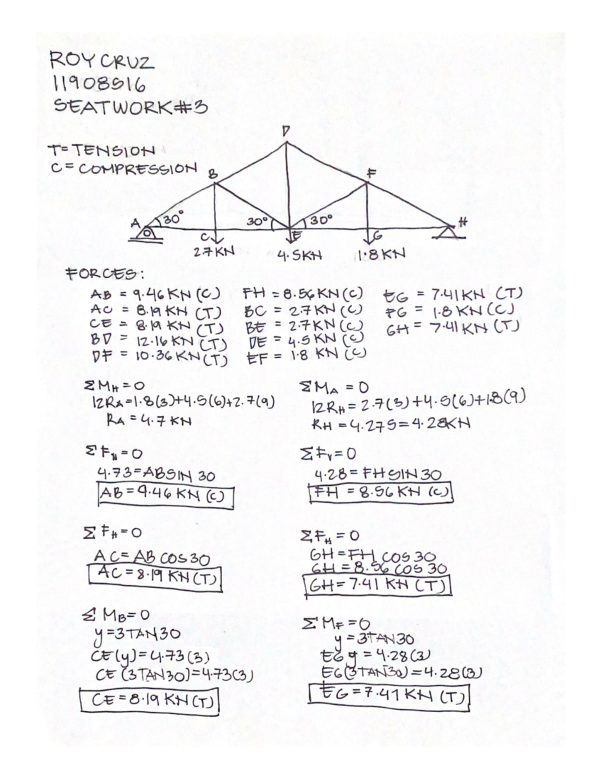 Moments Practice Problem 7 - BS Architecture - Studocu