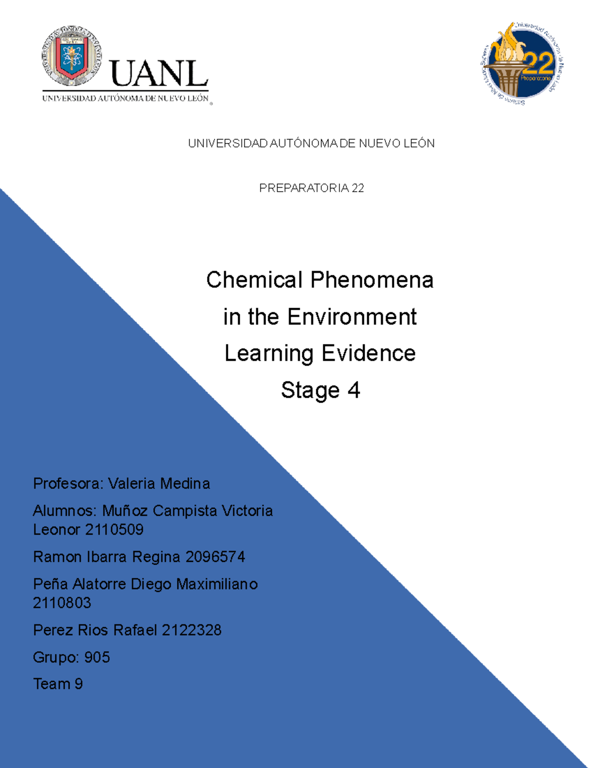 Team9 EV4 FQE - Espero les sirva - Stage 1 Fundamental Purpose Team Members: 1. Fvnzdfjlbnd 2 ...