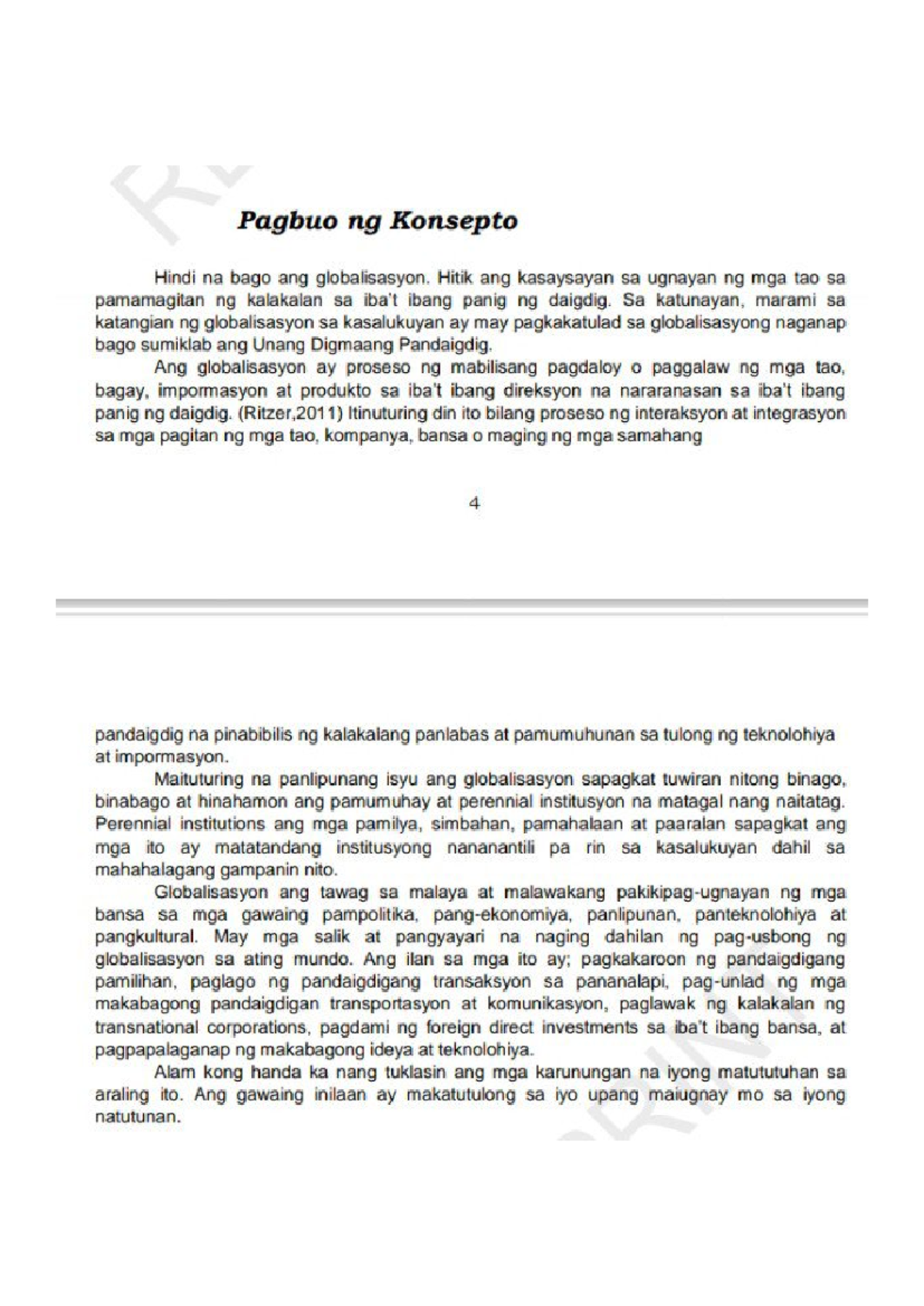 Ap Q2 - 6y6ftctc - Pagbuo ng Konsepto Hindi na bago ang globalisasyon ...