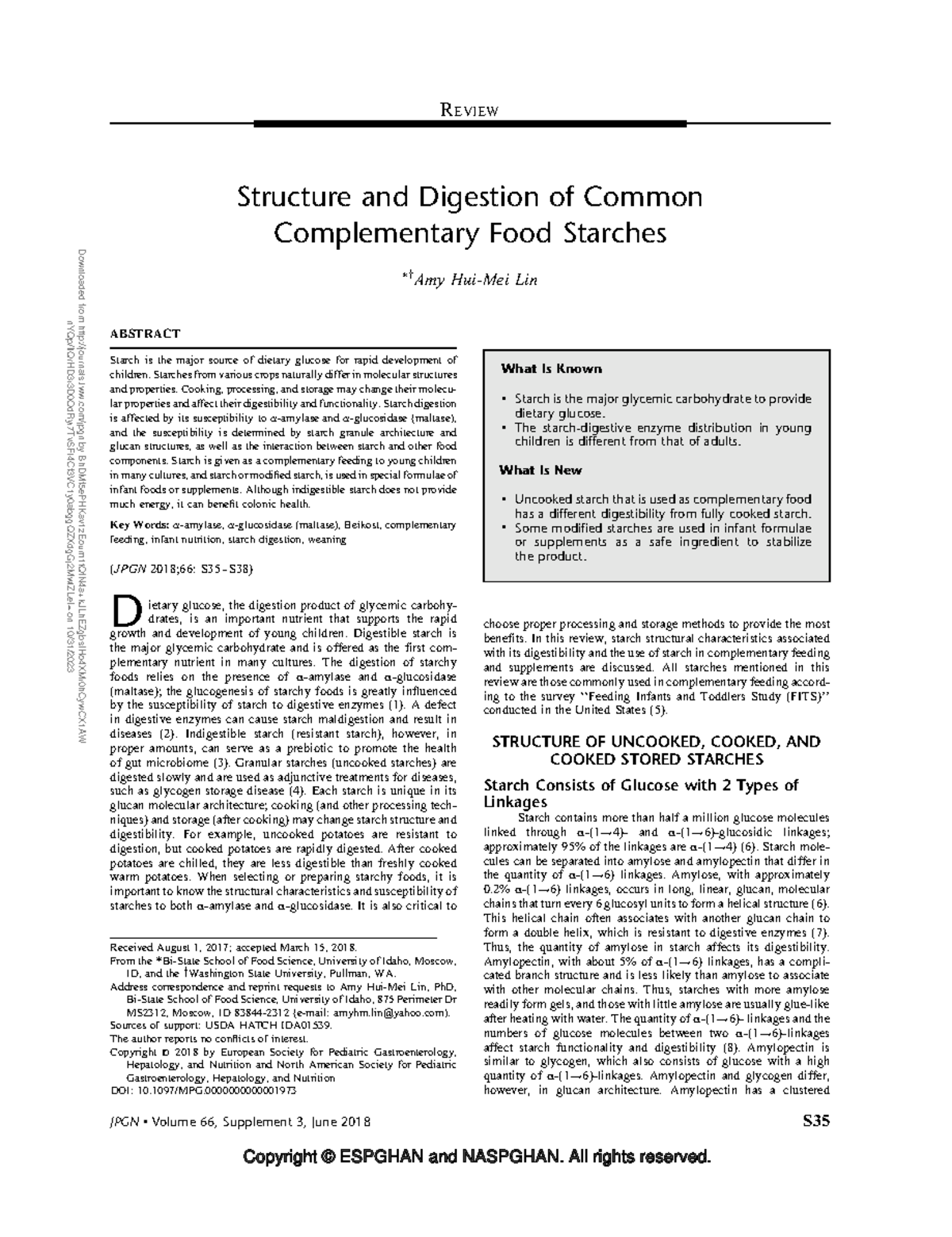 Structure and digestion of common complementary - Structure and ...