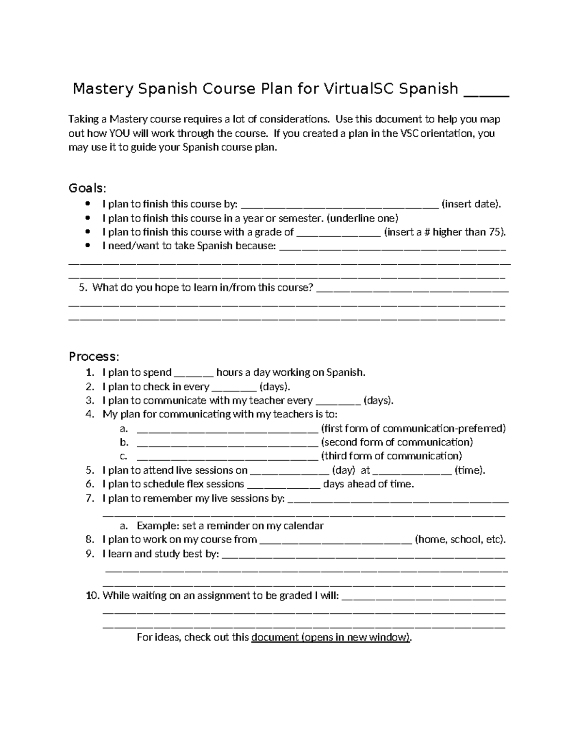 Mastery Course Plan - This is about Lecture - Mastery Spanish Course ...