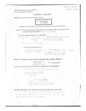 Reaction Rates and Equilibrium - CHM131 - Studocu
