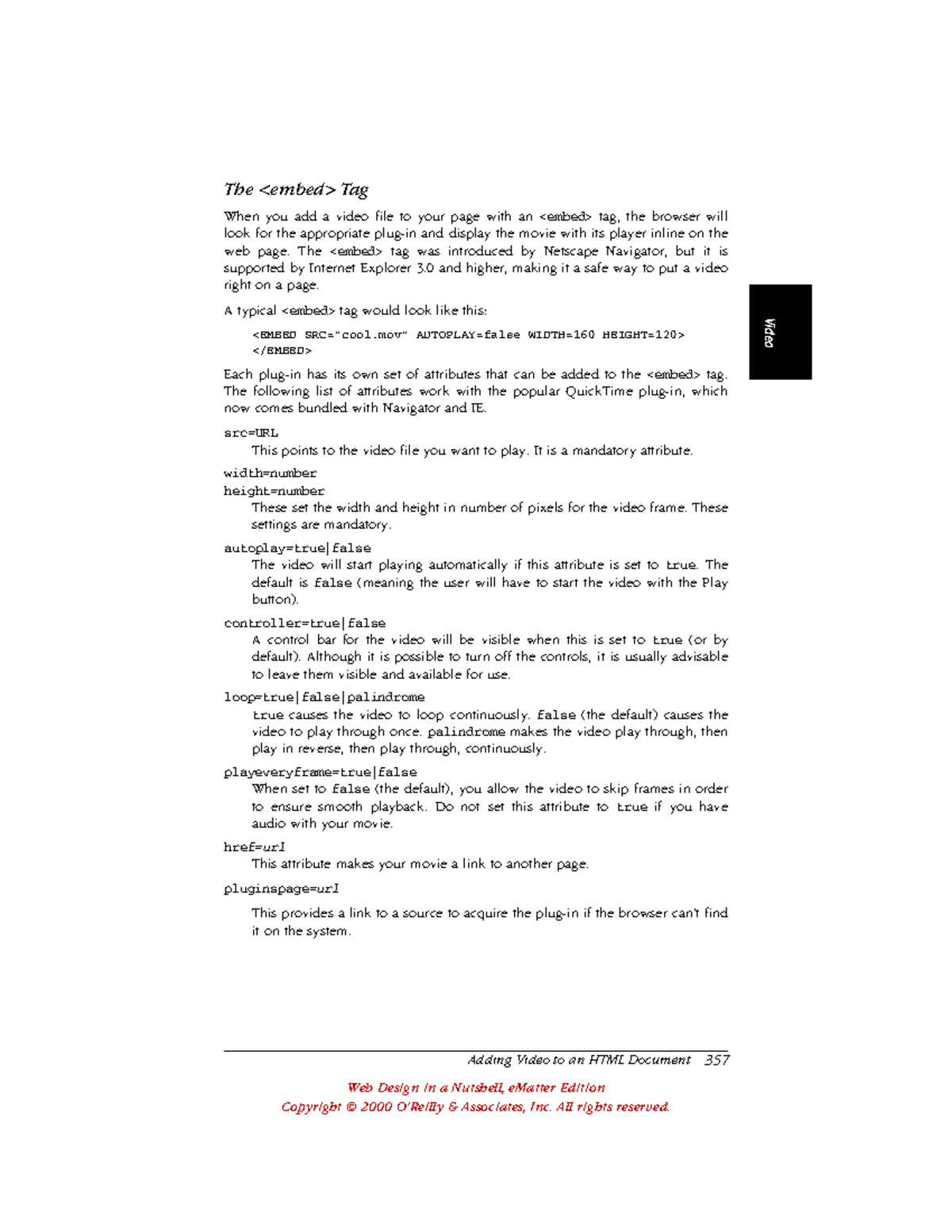 Web Devlopment 38 Web Devlopment 38 Adding Video To An Html Document 357 Video Adding Video 