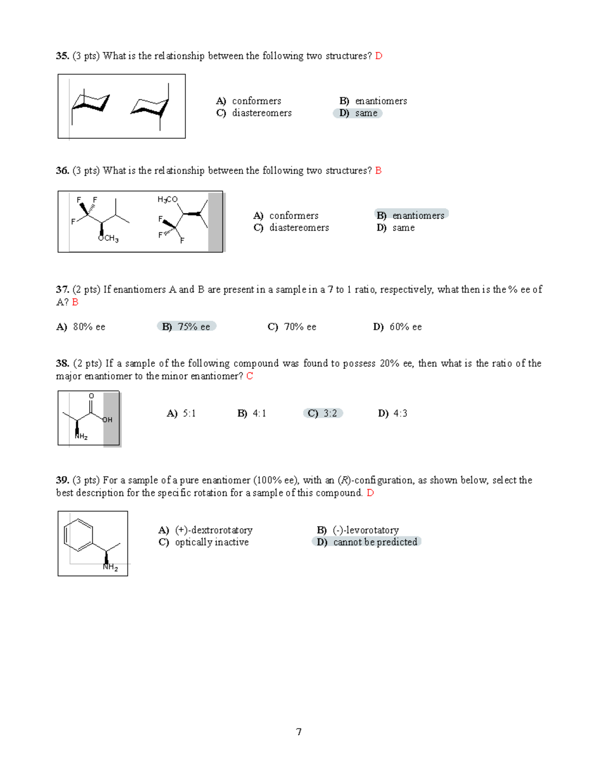 Exam 2 Spring 2022 Answer Key 4 7 35 3 Pts What Is The