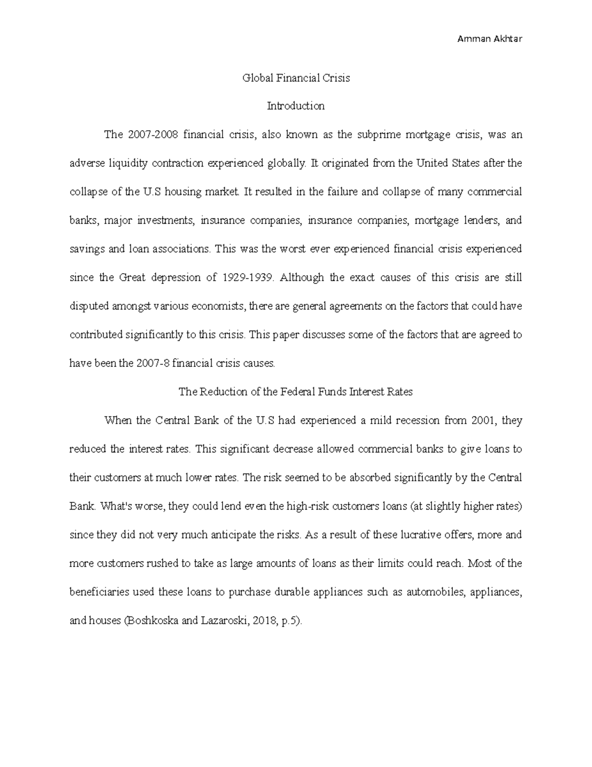 2008-2009 global financial crisis - Global Financial Crisis ...