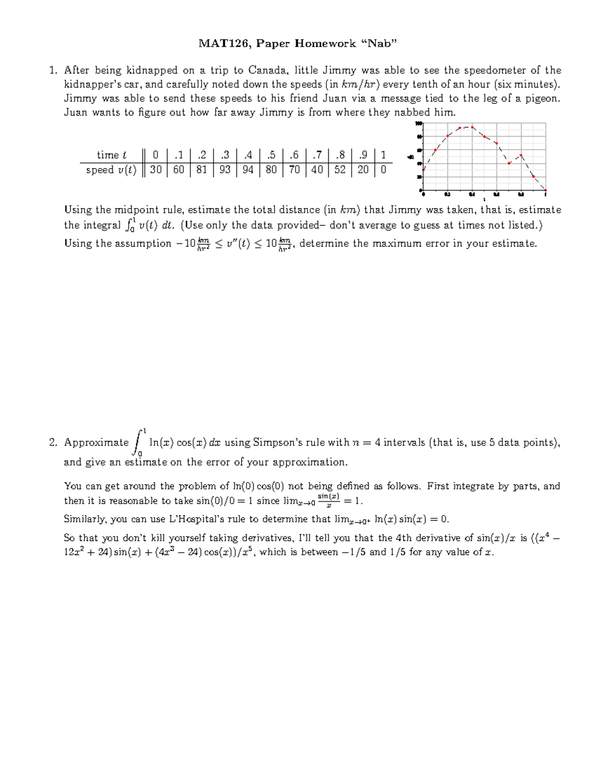 Paper-5 - Practice HW questions - MAT 126 - SBU - Studocu