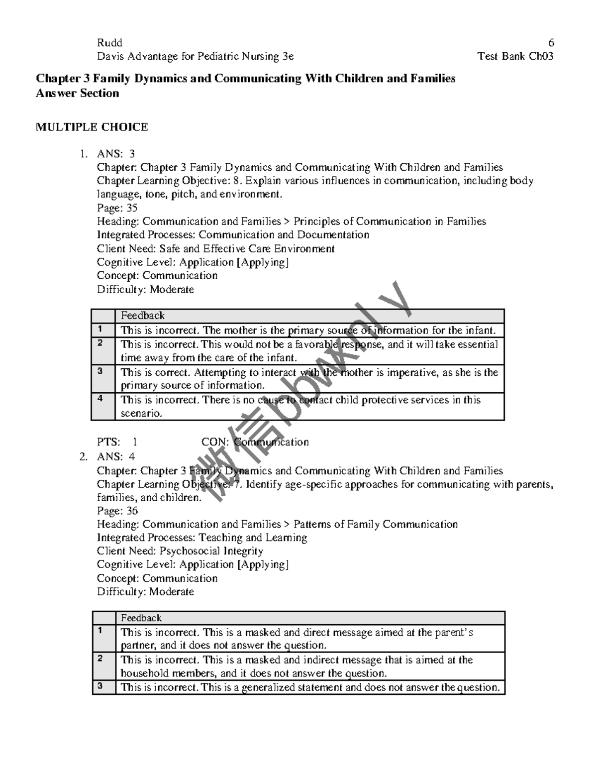 Test bank pediatric nursing critical components of nursing care 3rd ...