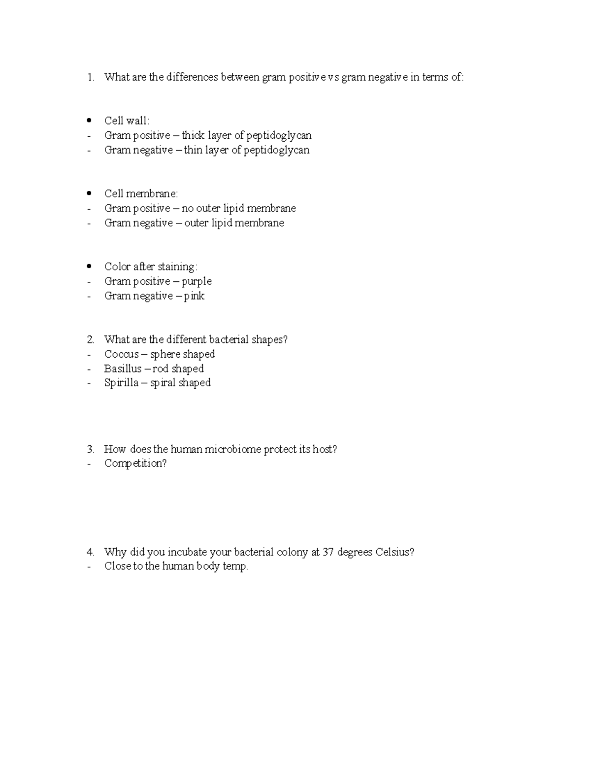 Lab Log Cell Staining - What are the differences between gram positive ...