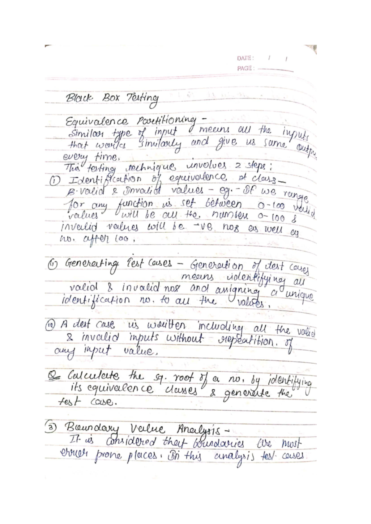 Se answers - Handwritten notes of Software Engineering - DATE: PAGE ...