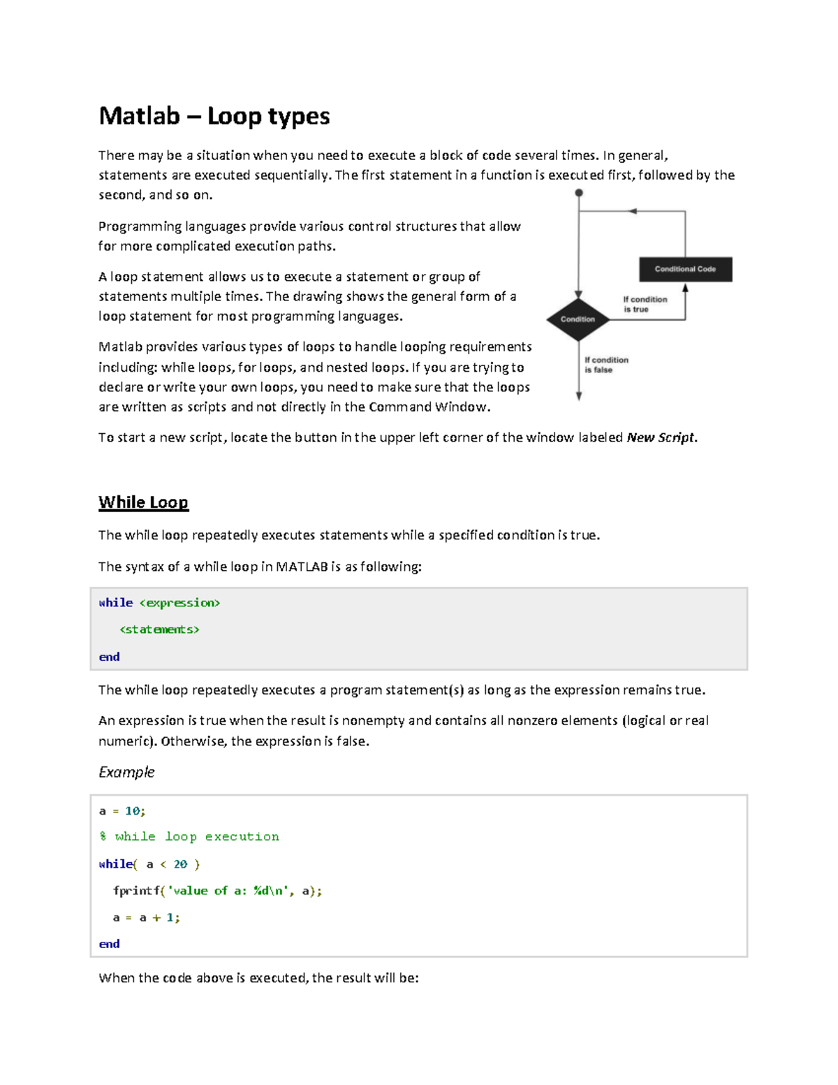Loop Types - Your description is too short, please give your document a ...