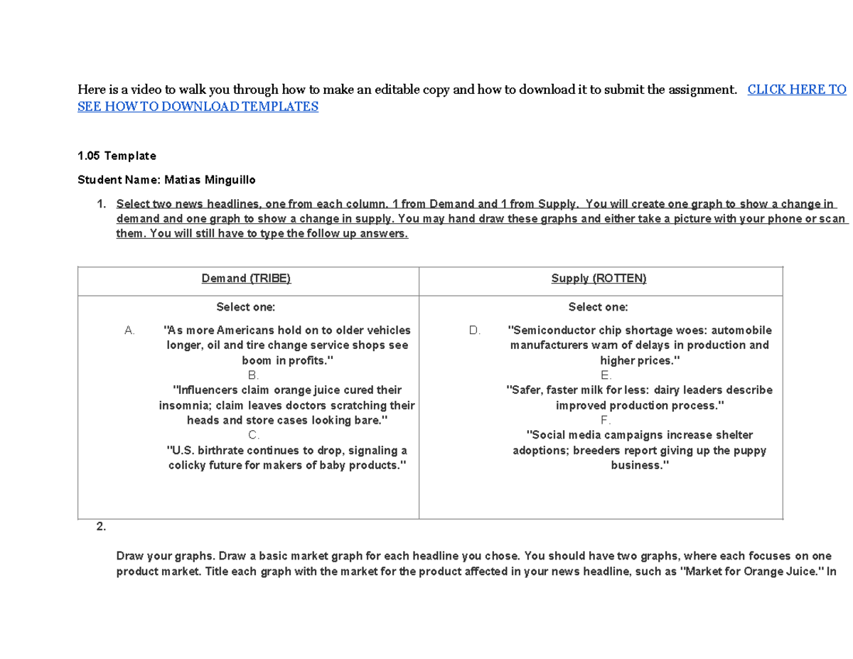 1.05 template - module 1 - Here is a video to walk you through how to ...