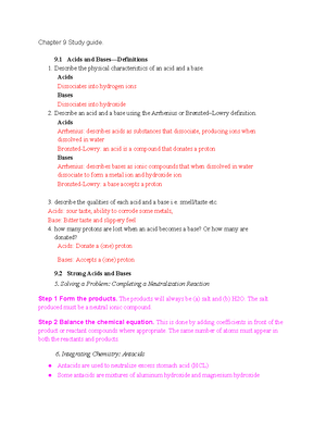 Chapter 11 Study Guide Chem 117 - Chapter 11 Study Guide Chem 117 ...