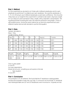 On Ramps - lab sheet - PHY 105M - Studocu