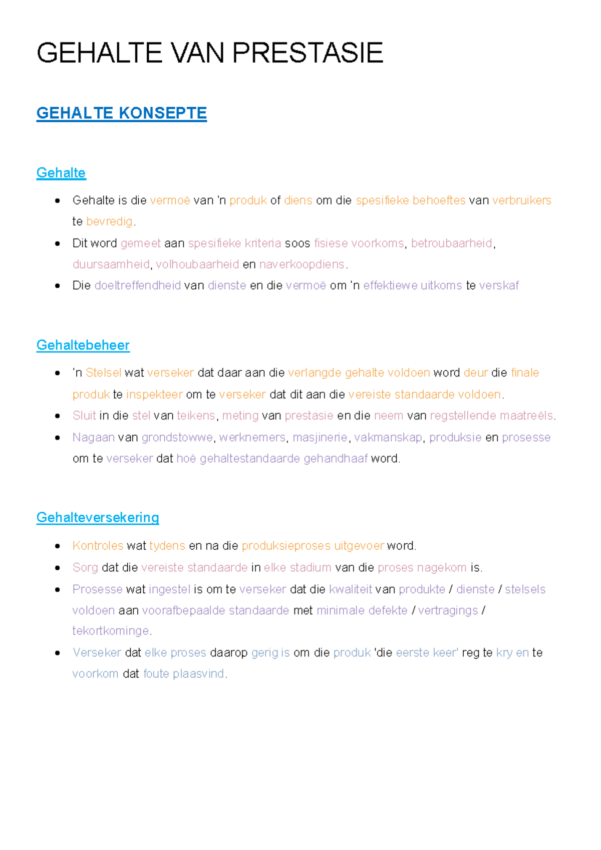Gehalte van Prestasie - GEHALTE VAN PRESTASIE GEHALTE KONSEPTE Gehalte ...