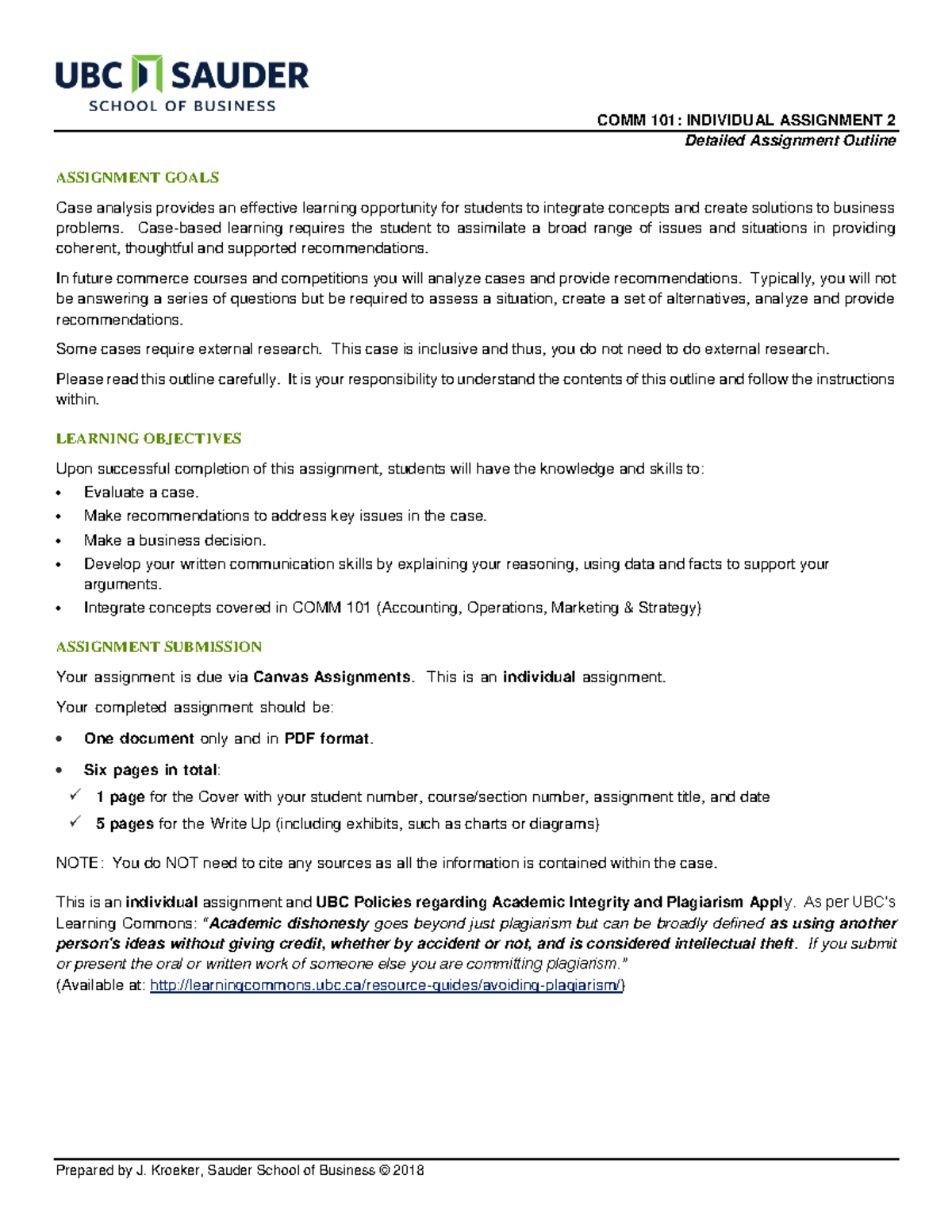 COMM101 IND Assignment 2 - Warning: TT: undefined function: 32 Detailed Assignment Outline - Studocu