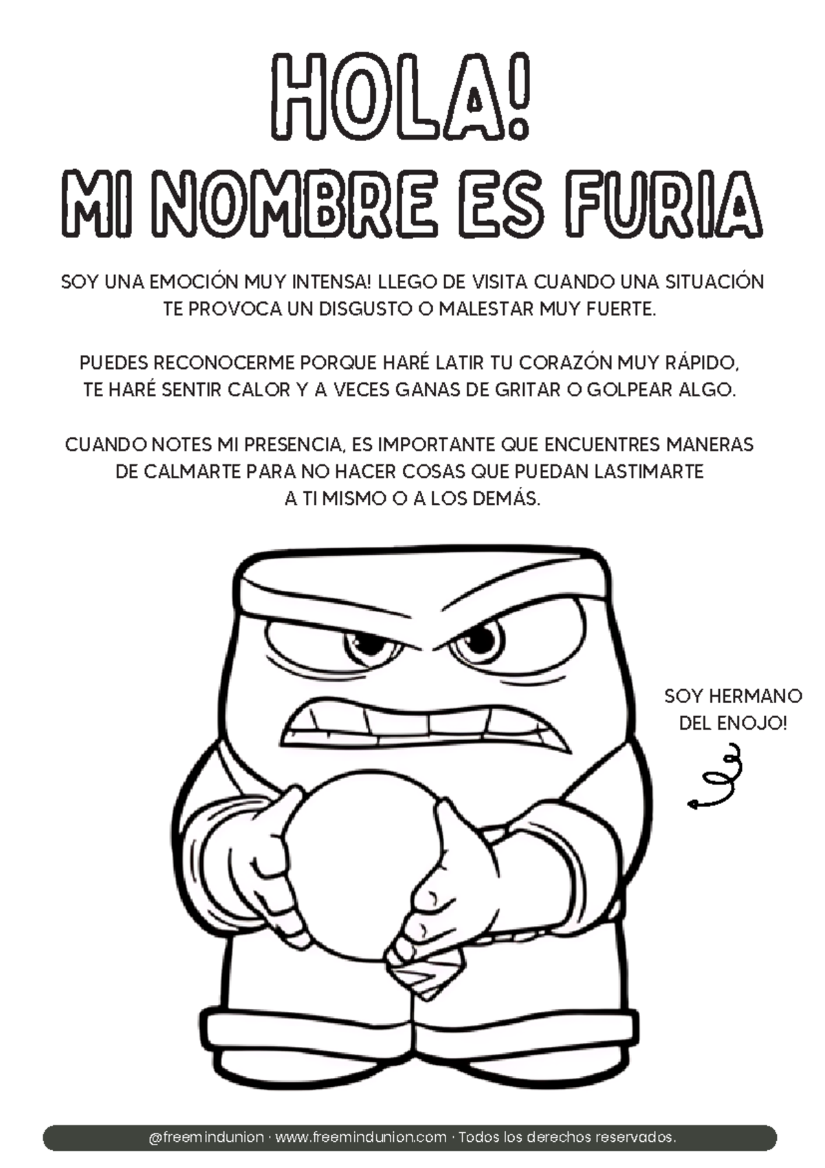 Ejercicios para trabajar el enojo - SOY HERMANO DEL ENOJO! HOLA! MI ...