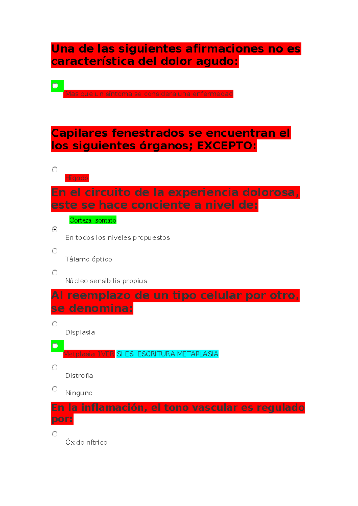 Pregguntas fisiologia 1 busssss - Una de las siguientes afirmaciones no ...
