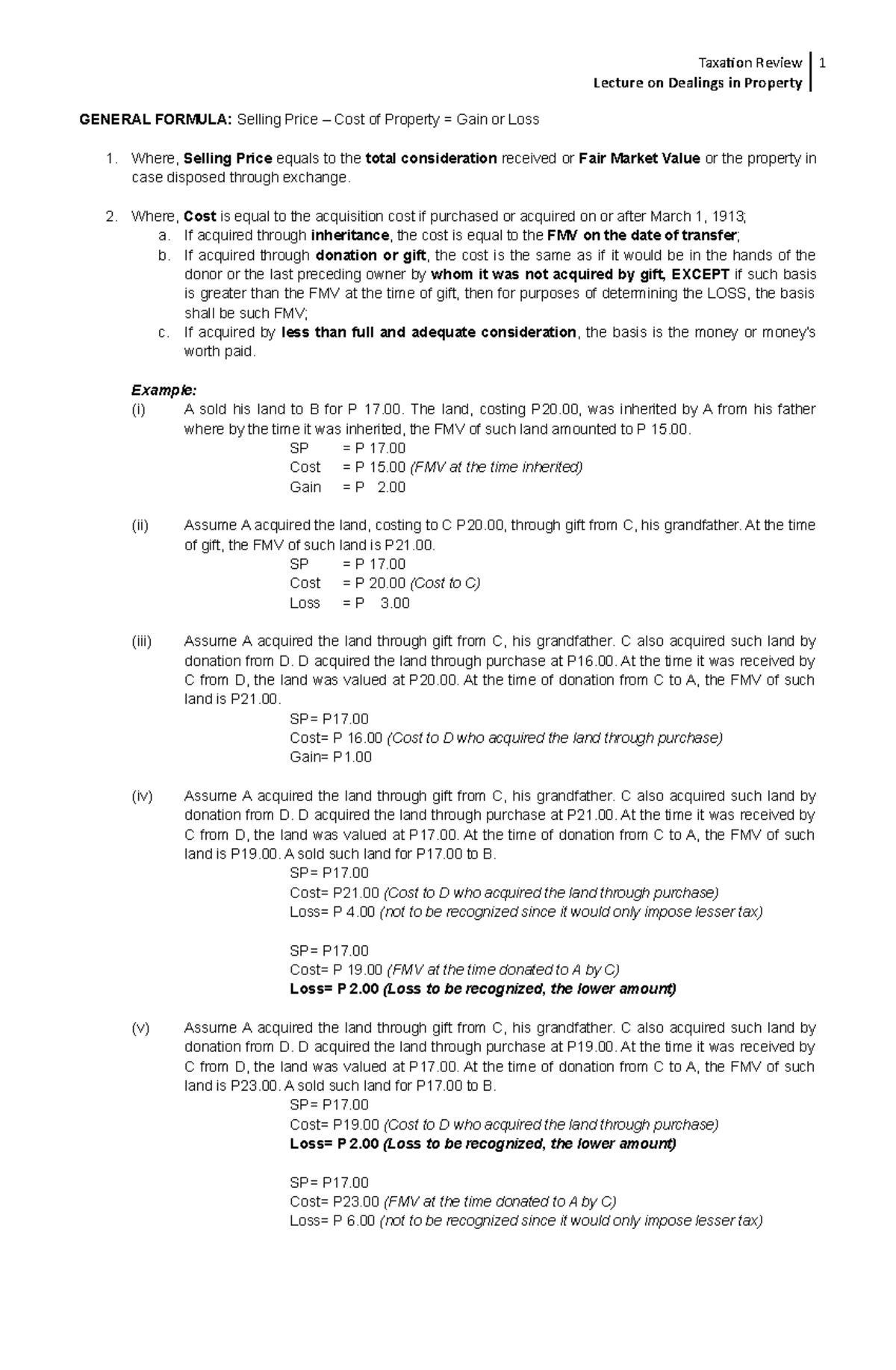 Lecture 2c - Dealings in Property - Lecture on Dealings in Property ...