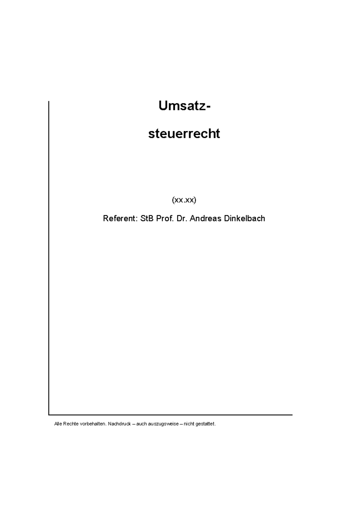 Skript Umsatzsteuer d8d70cae4ed7151fd7f7fa1cdb68eeaf - Umsatz ...