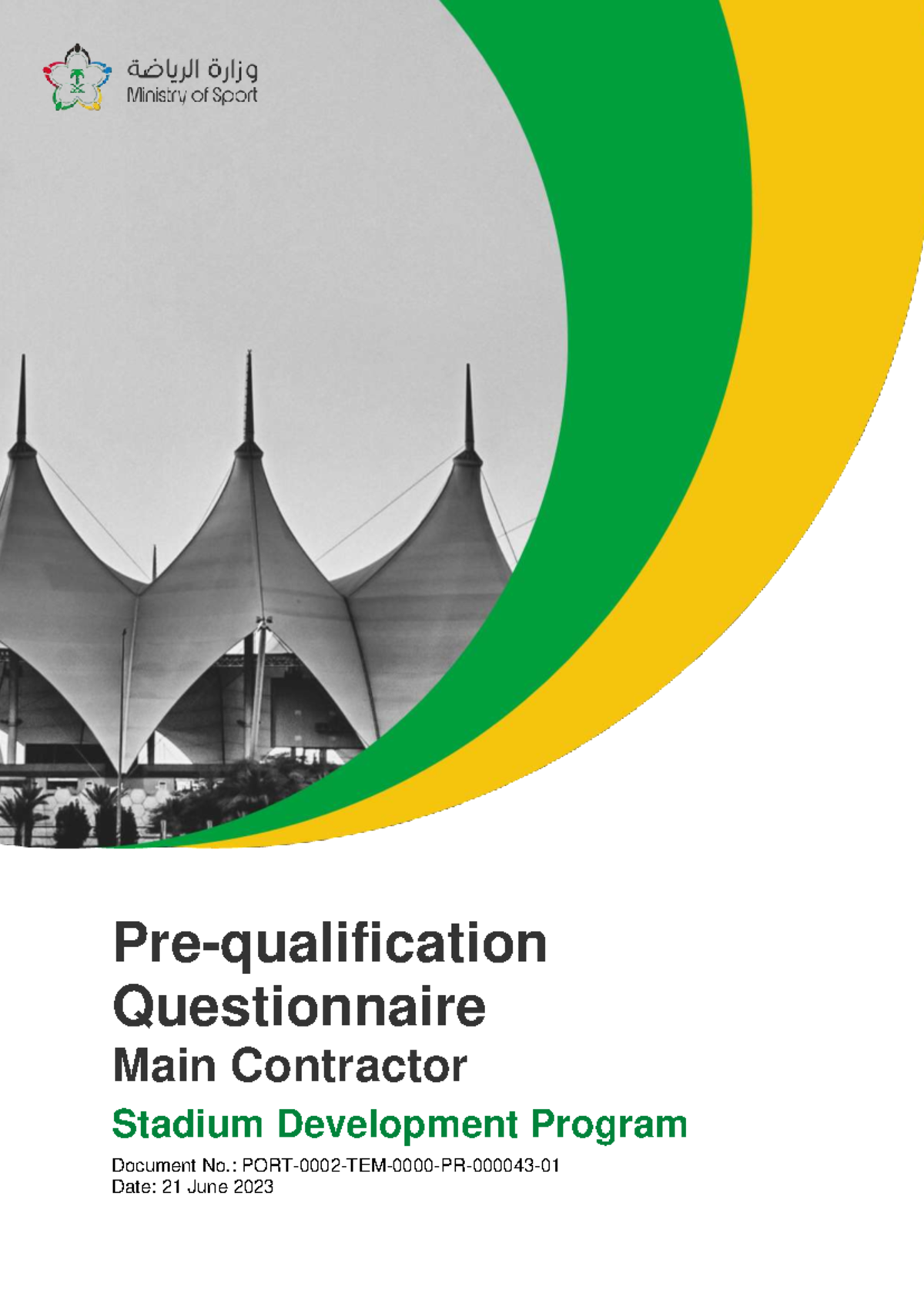 Pre qualification Questionnaire for Main Contractors 1687549573 - Pre ...