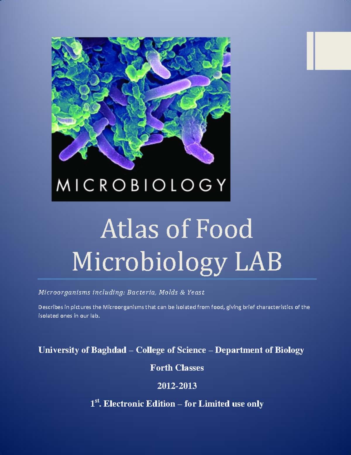 Atlas of Food Microbiology LAB - Atlas of Food Microbiology LAB ...