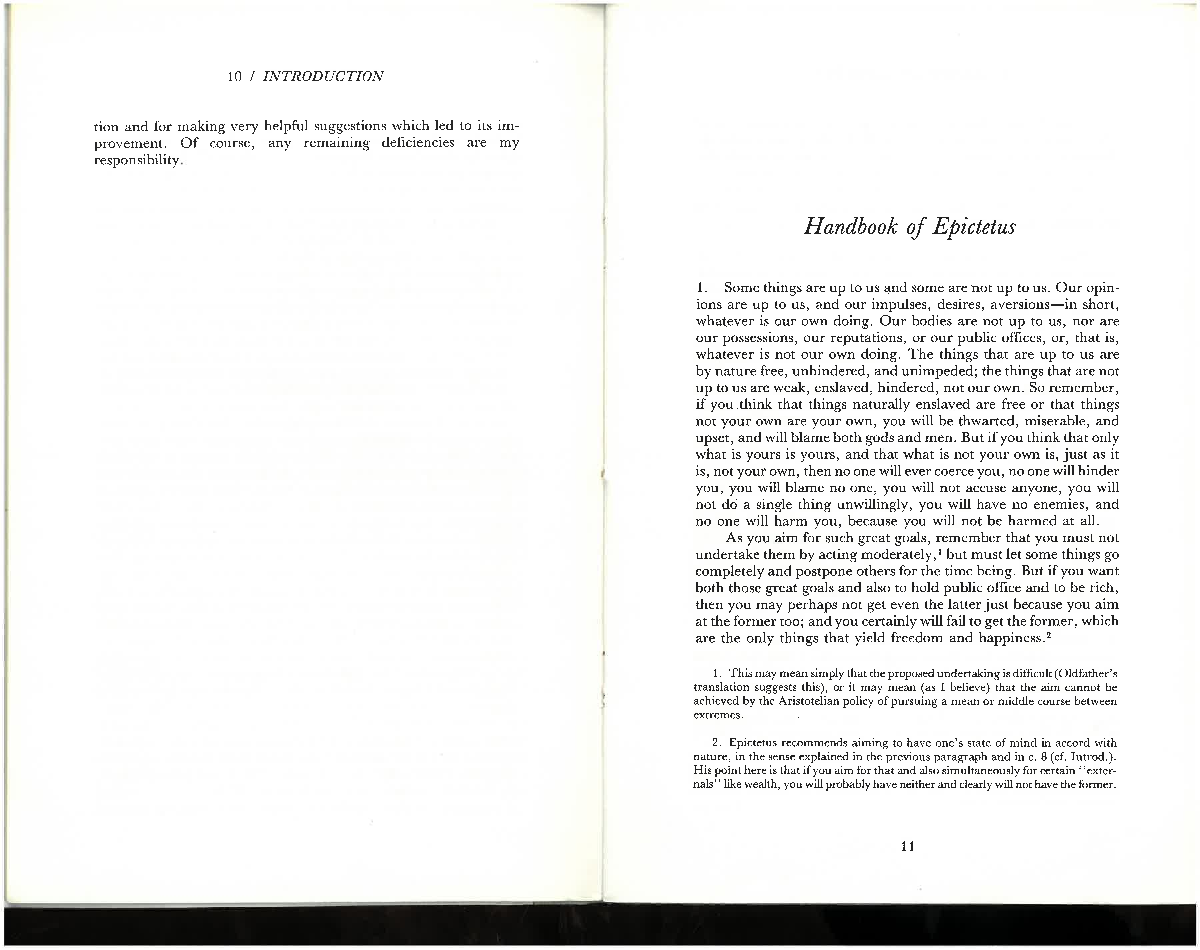 Epictetus, Handbook - PDF of reading needed to complete the course ...
