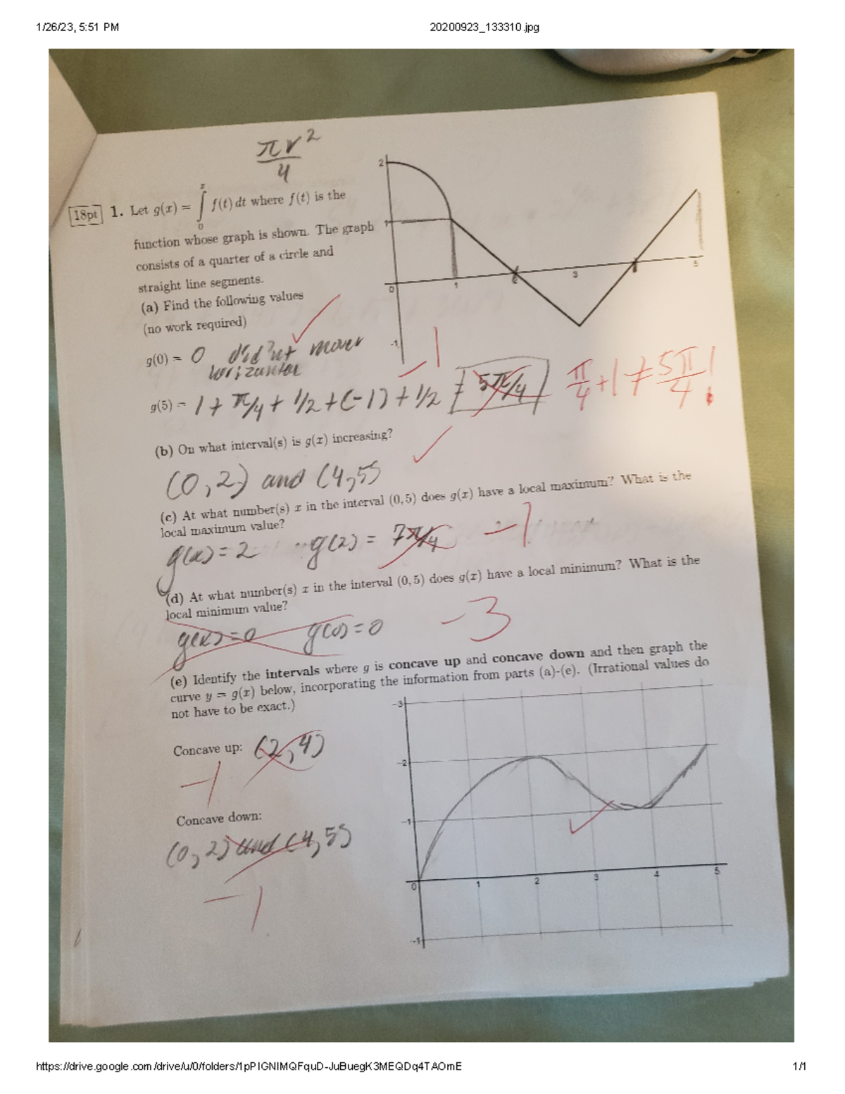 Calc 21 - exam - MATH 1042 - 1/26/23, 5:51 PM 20200923_133310 - Studocu