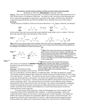 Experiment 7 Lab Report - Experiment 7: Dehydration of 2 ...