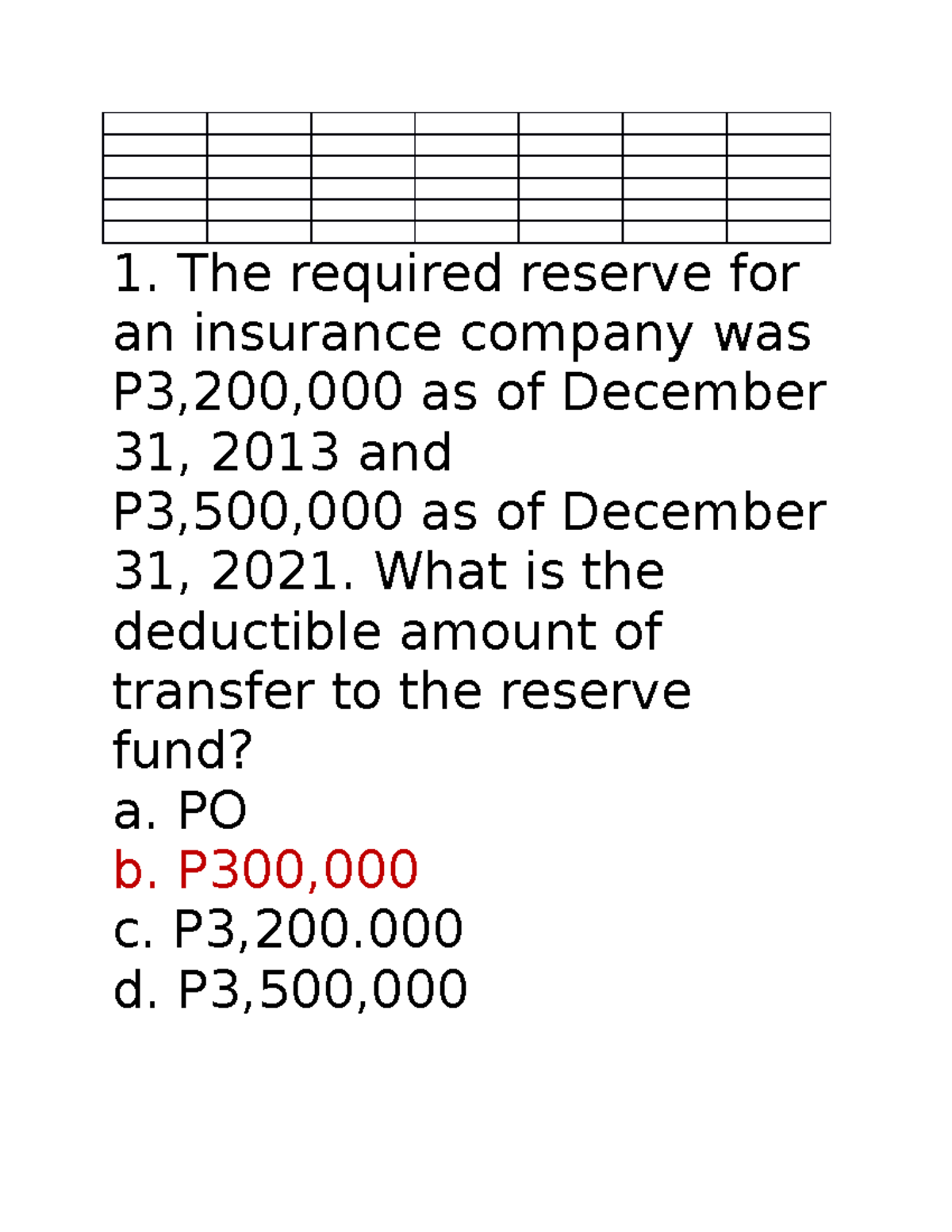 Math - It is all about math - The required reserve for an insurance ...
