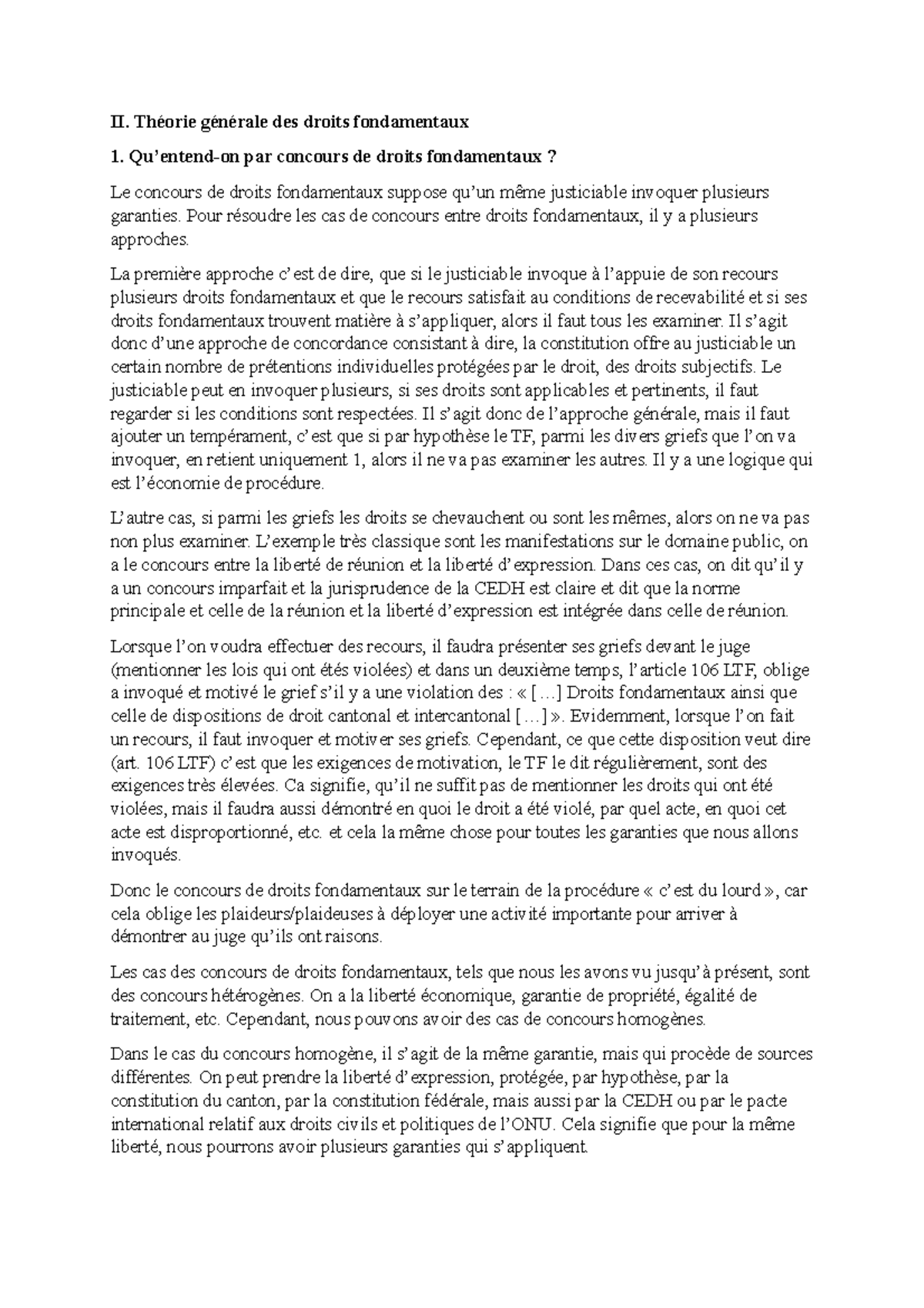 Droit fonda exo 2 - Prise de notes sur le deuxième exercice - II ...