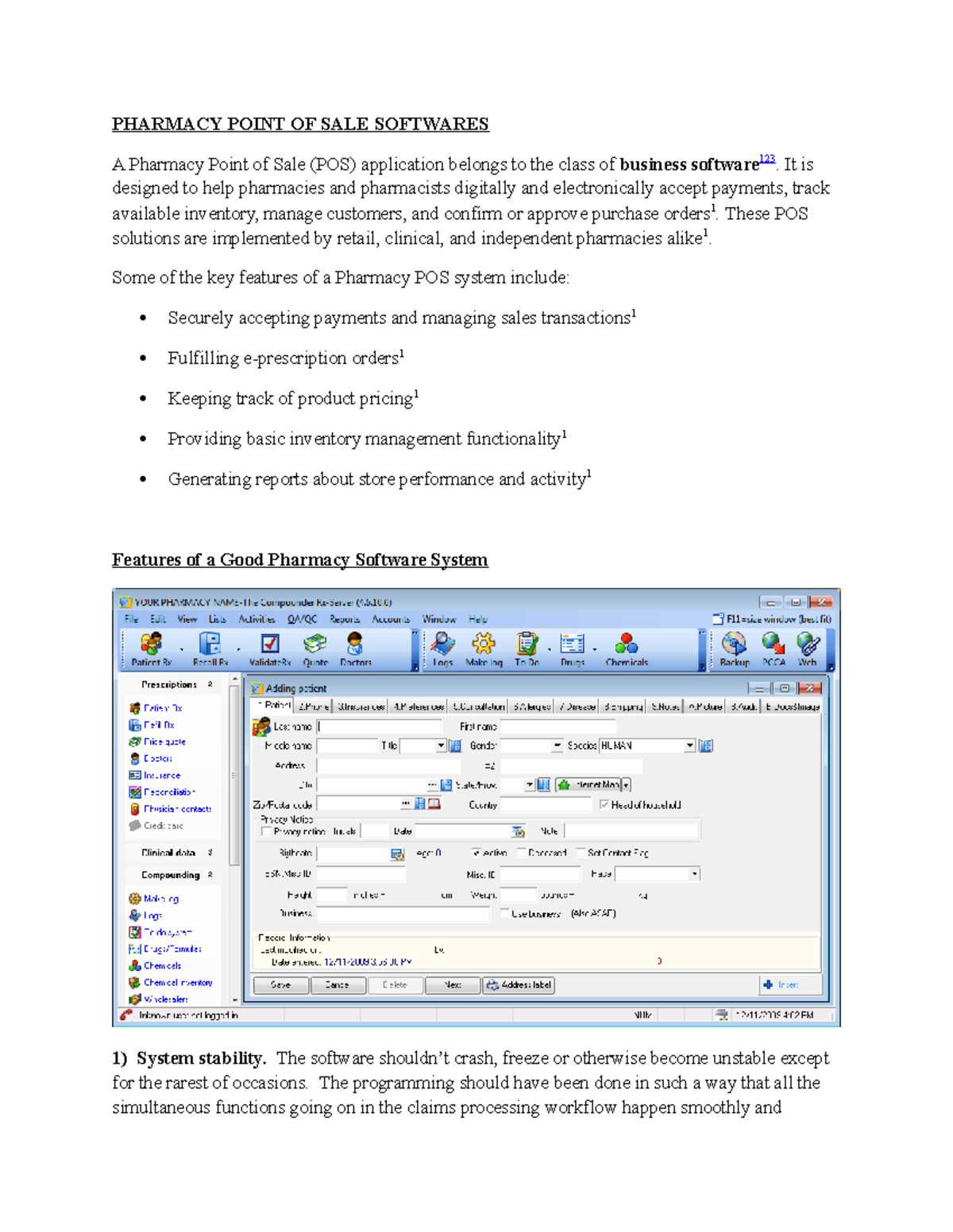 Pharmacy Point OF SALE Softwares - PHARMACY POINT OF SALE SOFTWARES A ...