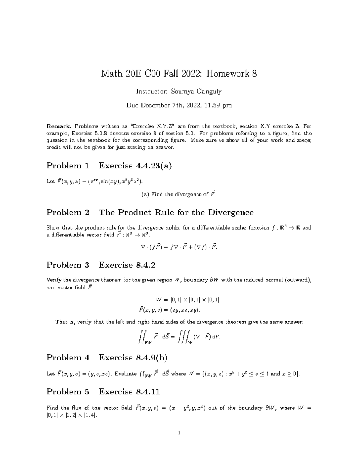 Math20E HW8 - homework - Math 20E C00 Fall 2022: Homework 8 Instructor ...