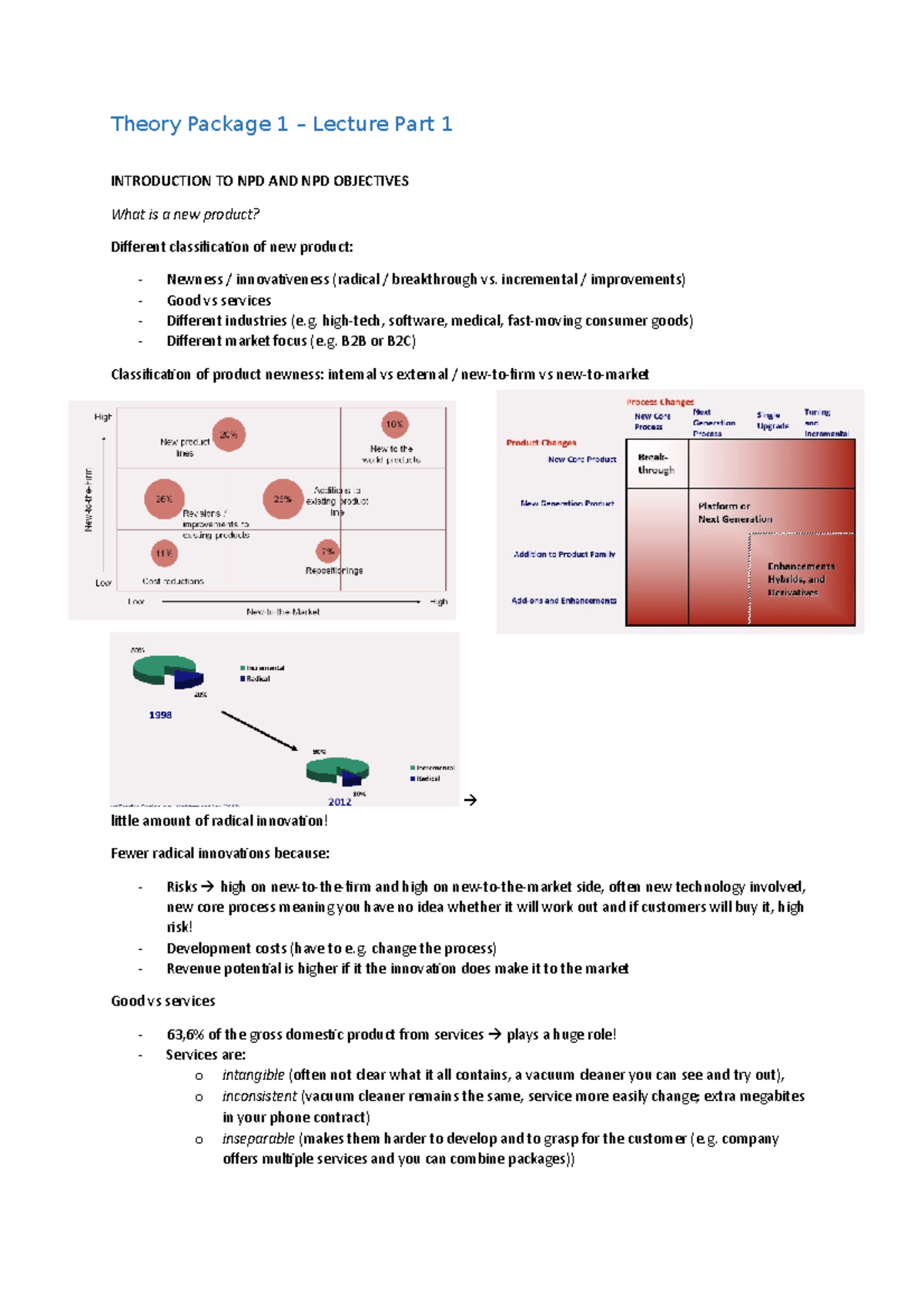 Full Summary of all Theory Packages - Theory Package 1 – Lecture Part 1 INTRODUCTION TO NPD AND ...