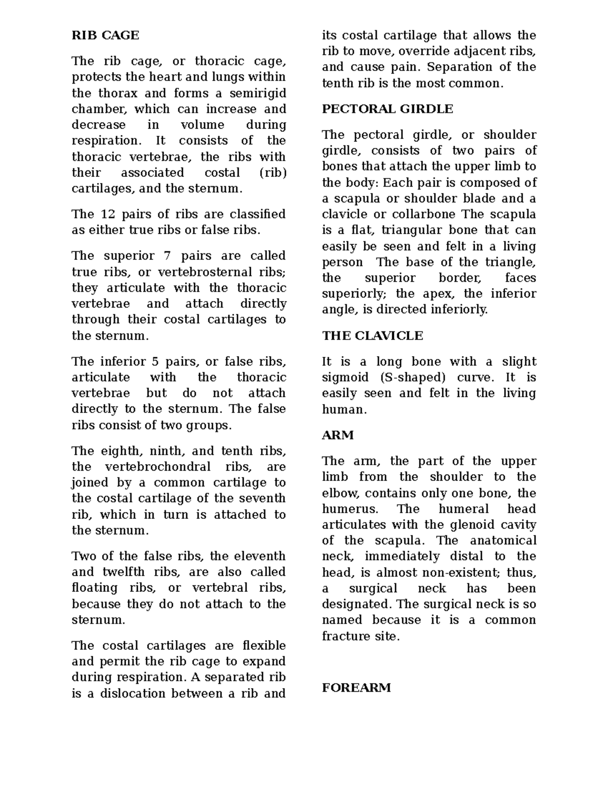 Orca share media 1583063128966 - RIB CAGE The rib cage, or thoracic ...