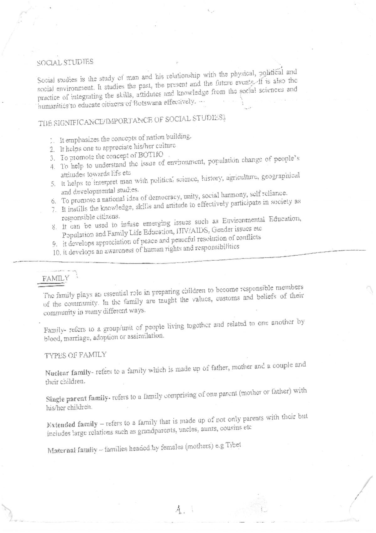 1. Family- Research Methods- Envronment - physics - Studocu