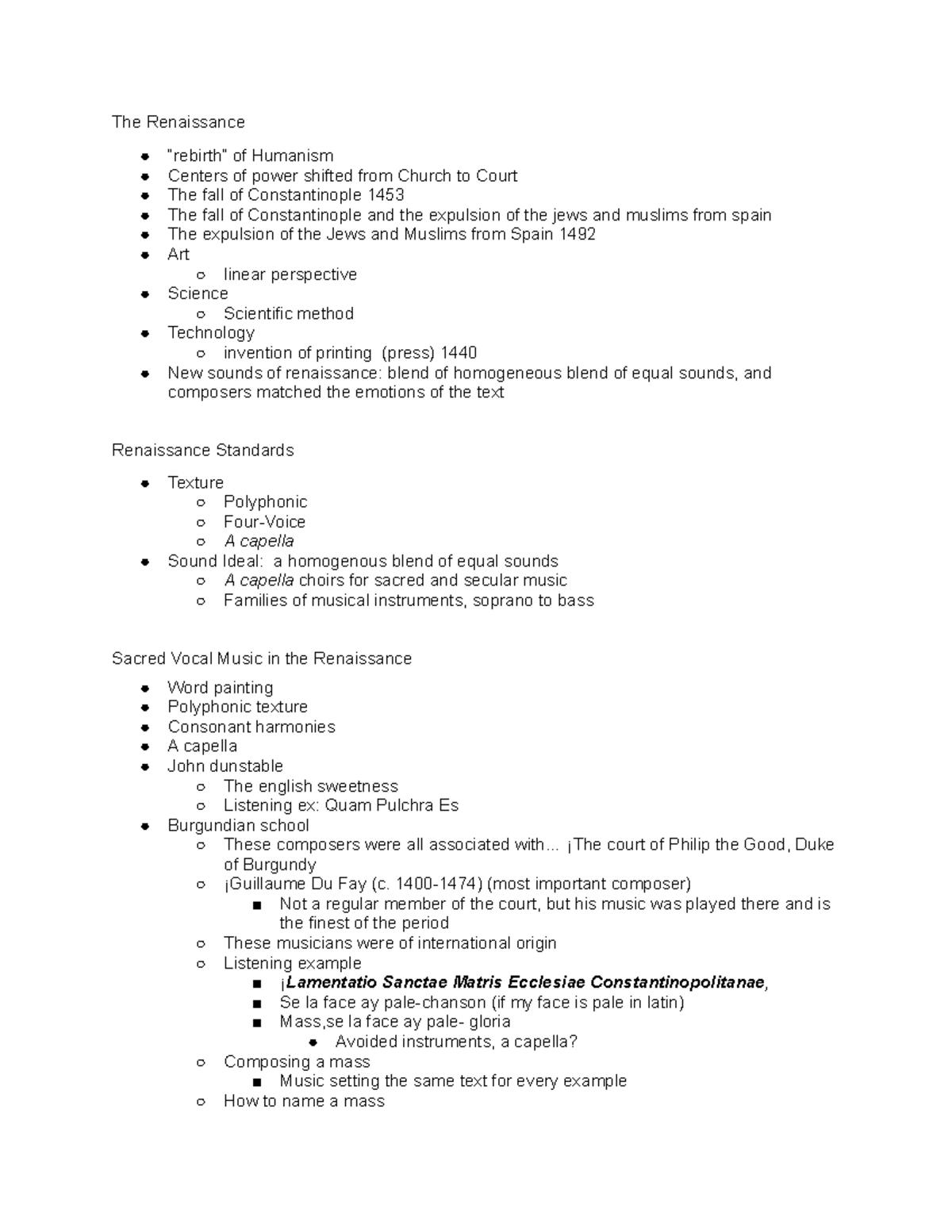 Chapter 3 The Renaissance (1450-1600)- Humanity Awakens - MUL 2010 ...