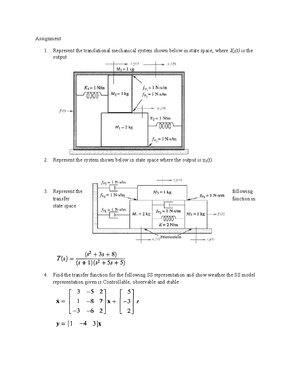 Assignment 1 - Control Systems 3 Designed By: HPK Kumar (hpk_kumar007@yahoo) (3) Transfer ...