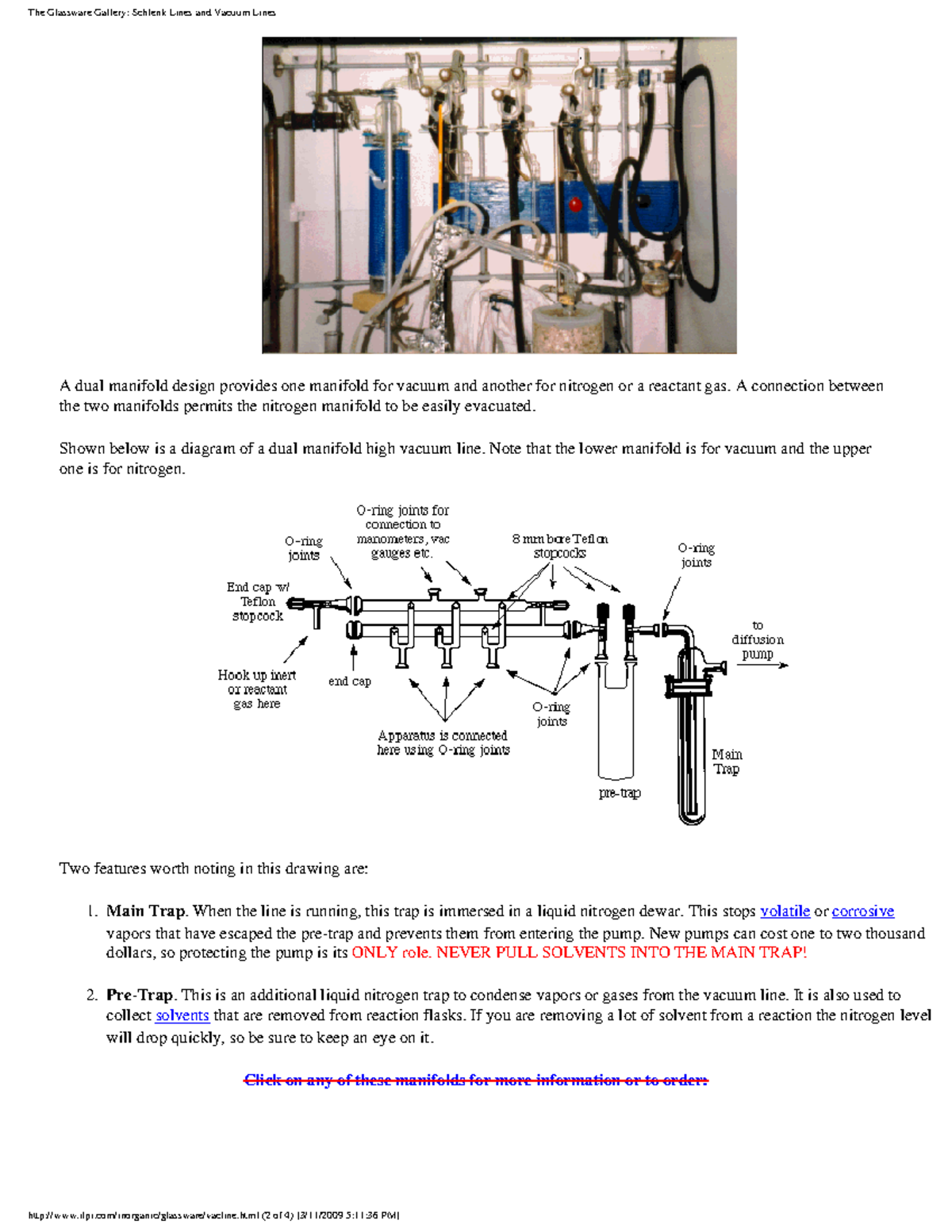 Manifold use Lab - The Glassware Gallery: Schlenk Lines and Vacuum ...