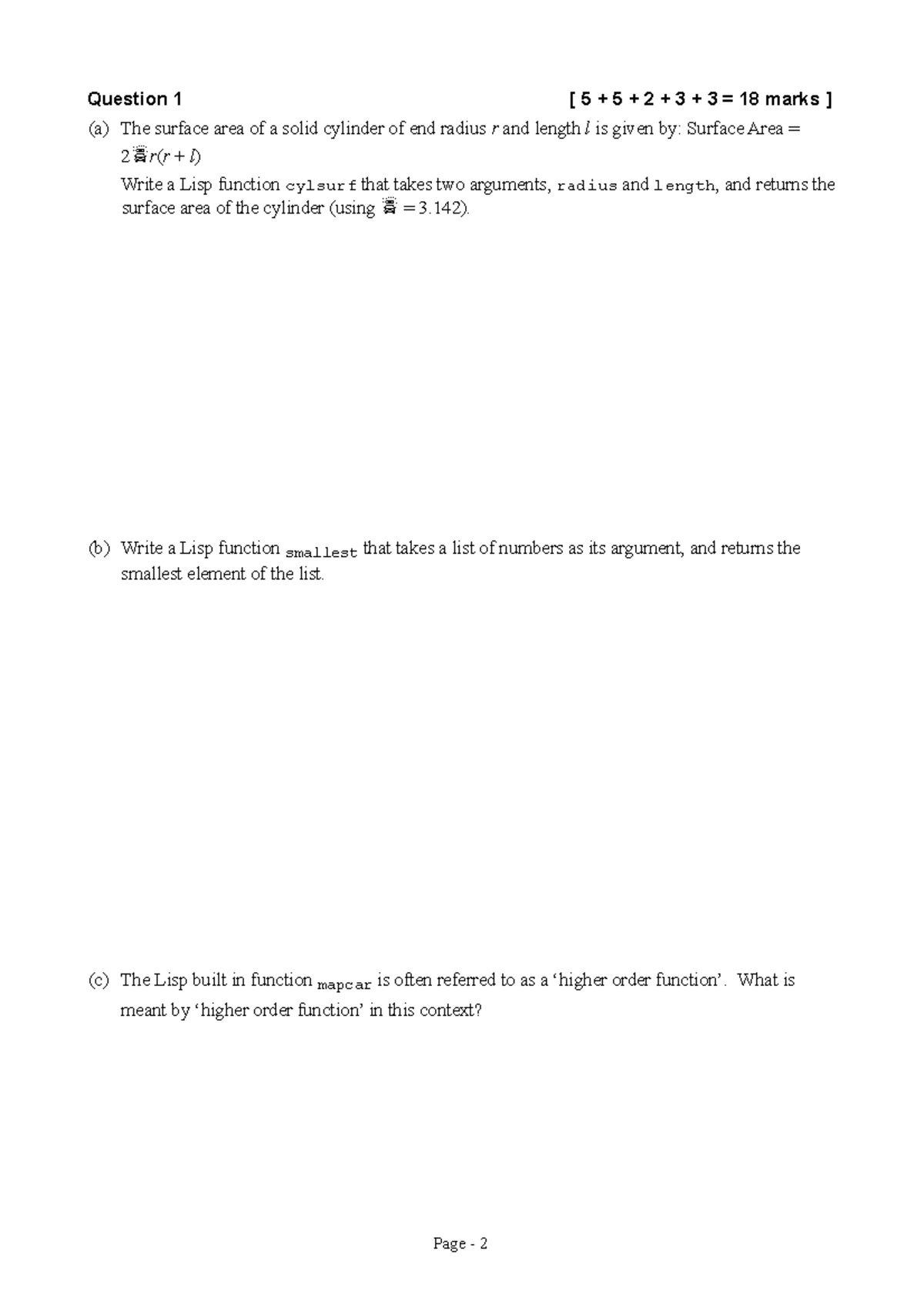 CSE2AIF 2021 Exam2 - Updated version of the original just to get ...